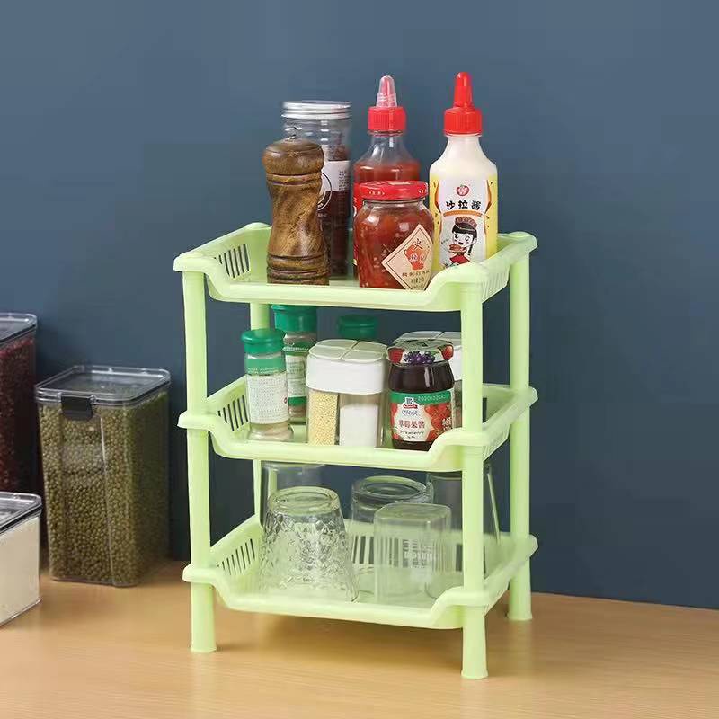 Bathroom square storage rack bathroom kitchen floor four-legged rack ...