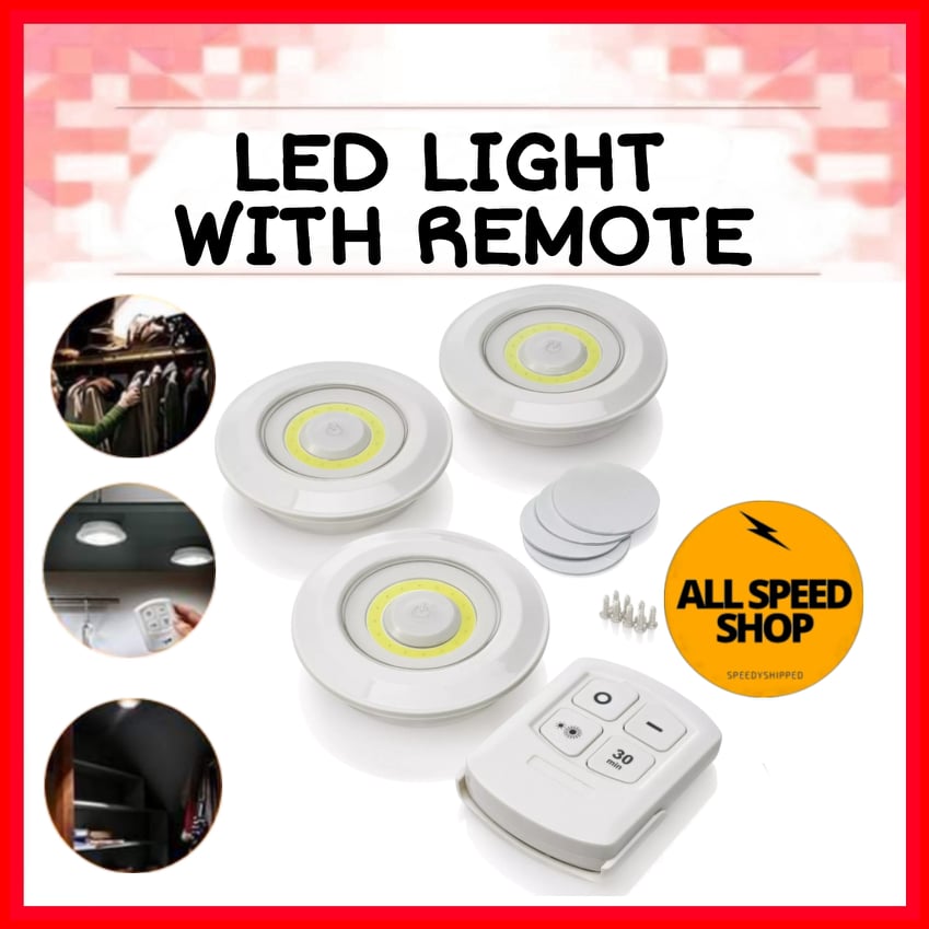 Led light with remote control set of 3 Emergency light (Battery ...