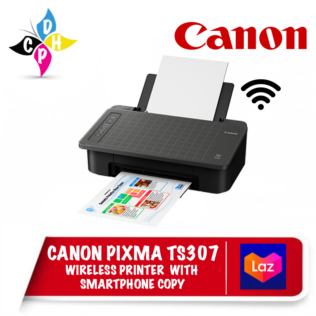 CANON Pixma TS307 Single Function Wireless with Smartphone Copy Inkjet ...