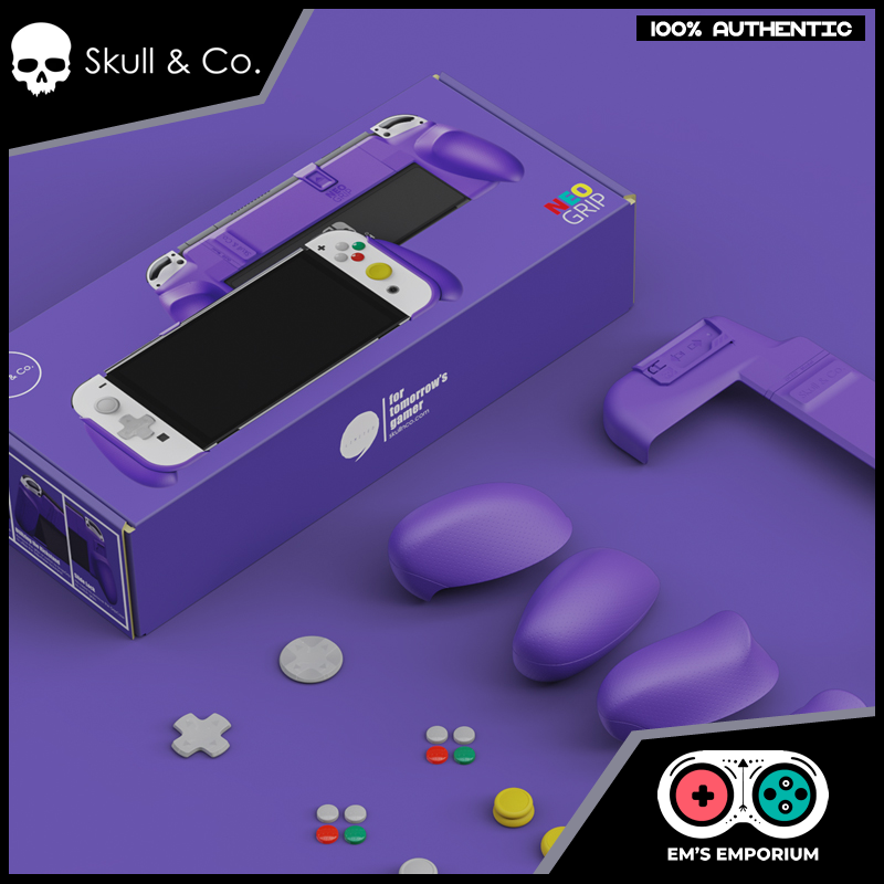 Skull & Co. NGC Limited Edition Purple NeoGrip for Nintendo Switch ...