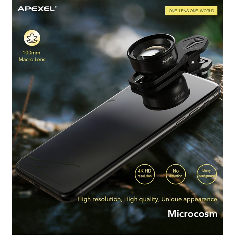 APEXEL 100mm Macro Lens Camera Phone Lens 4K HD Super Macro Lenses for ...