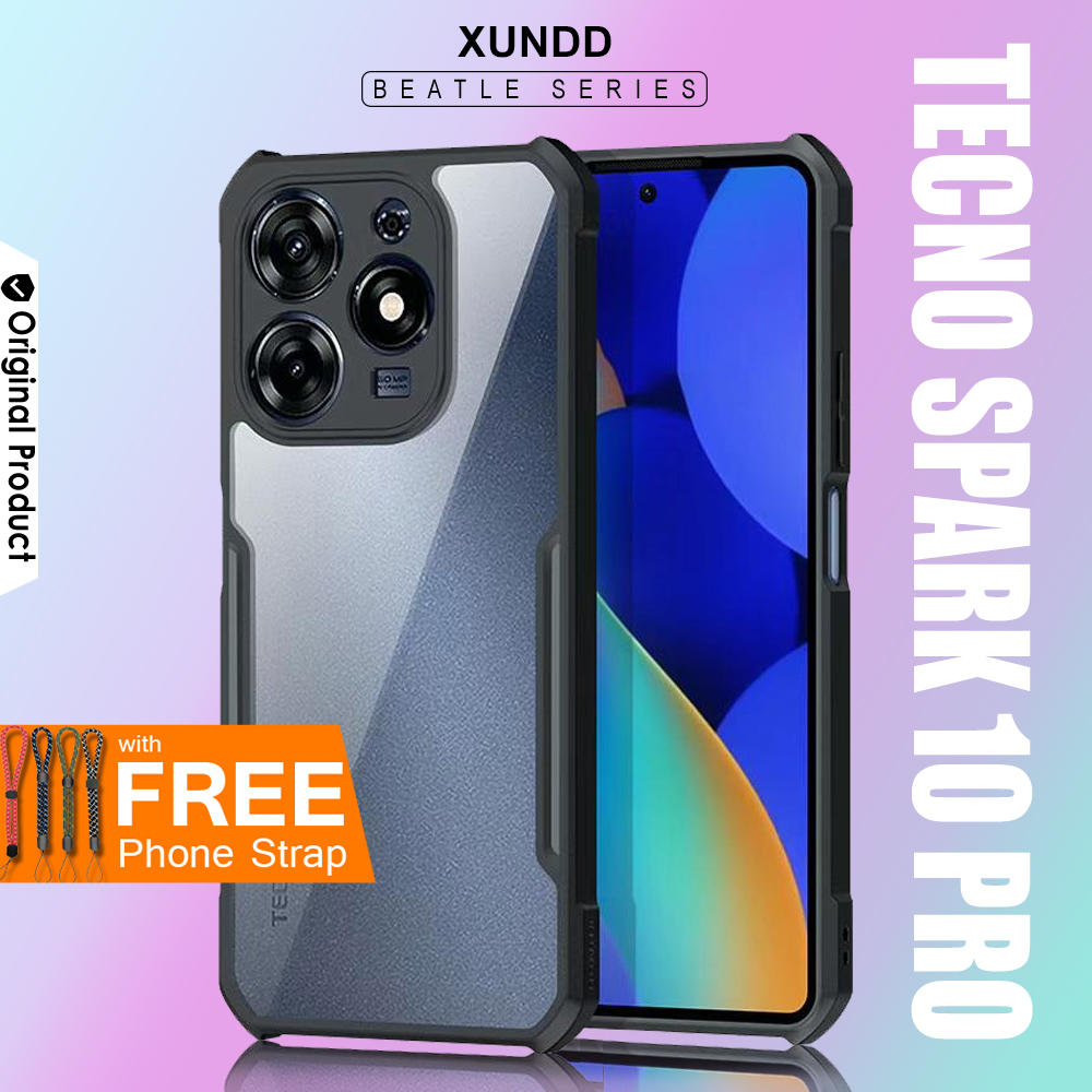 Xundd [Original] Beatle Clear Hybrid Shock Proof Armor Case for Tecno Spark 10 Pro | Lazada PH