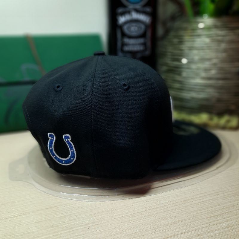 New Era 9FIFTY NFL Indianapolis Colts Gothic Script Green Underbrim ...