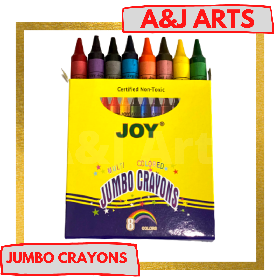 Jumbo Crayons Joy 8 Colors Crayons 8s Jumbo Big Crayons For Kids ...