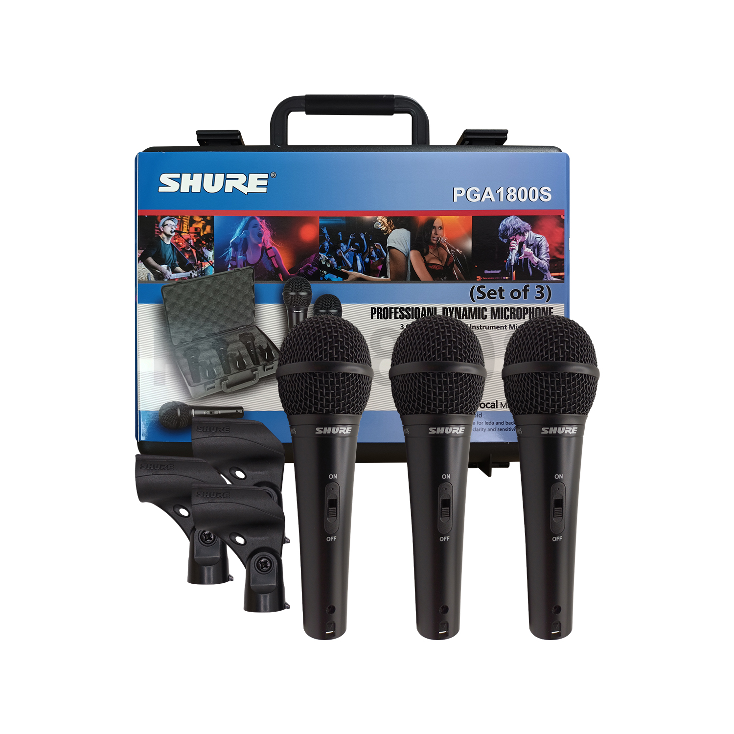 PGA 1800S Professional Dynamic Microphone (Set of 3 ) tatlong ...