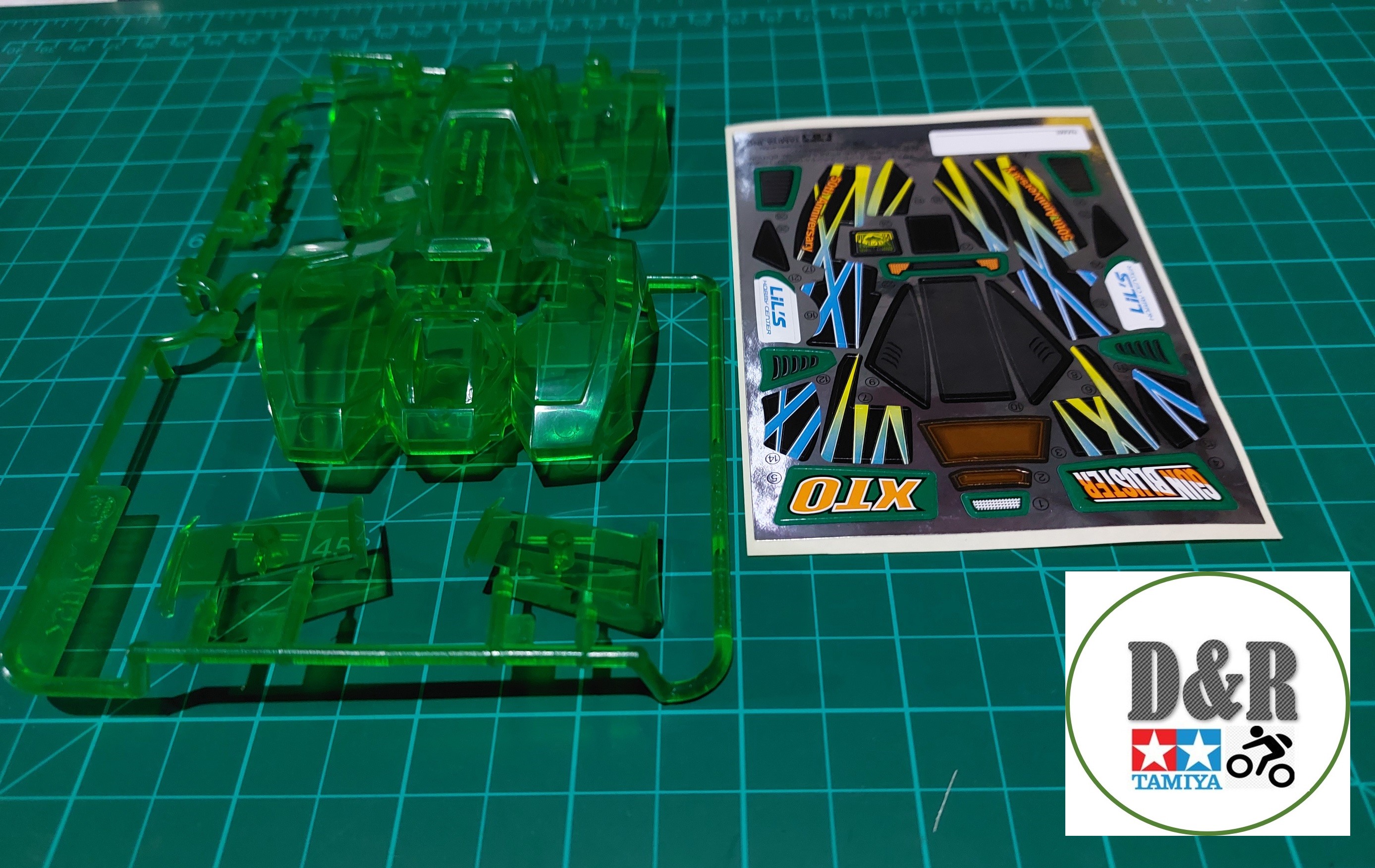 Tamiya GunBluster XTO (PHILIPPINES SPECIAL EDITION) Cowl with Sticker ...