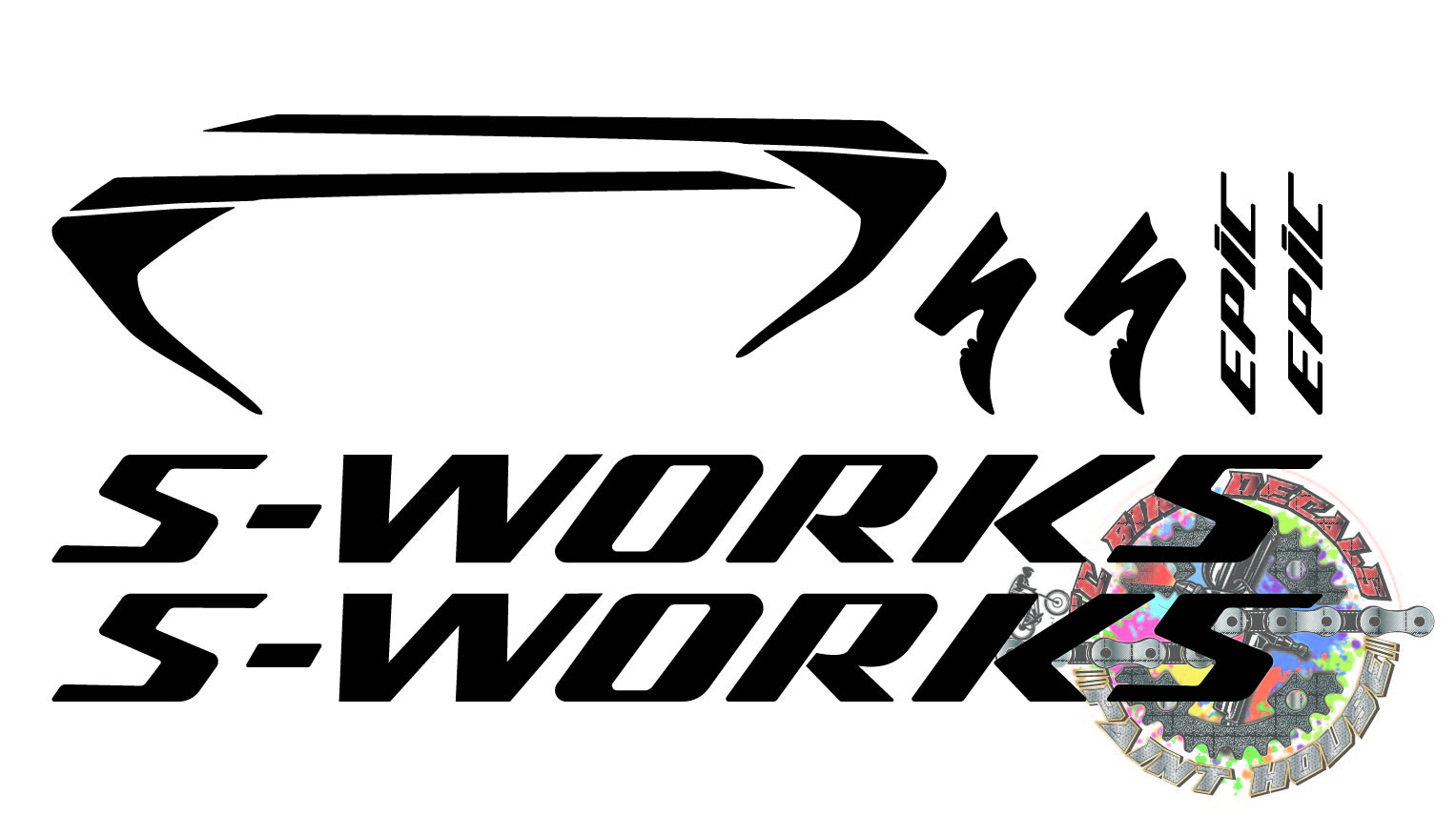 S-WORK SPECIALIZED BIKE FRAME DECALS | Lazada PH