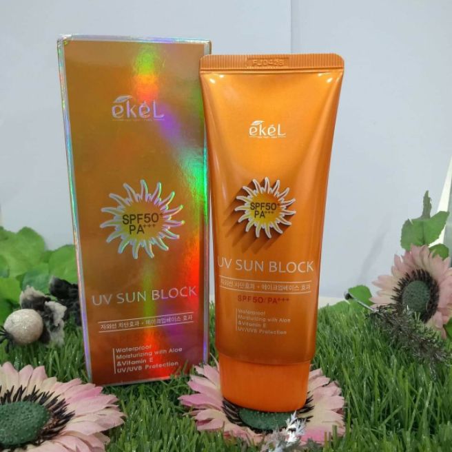 EKEL UV SUN BLOCK SPF50++/PA+++ 70ml made in korea | Lazada PH