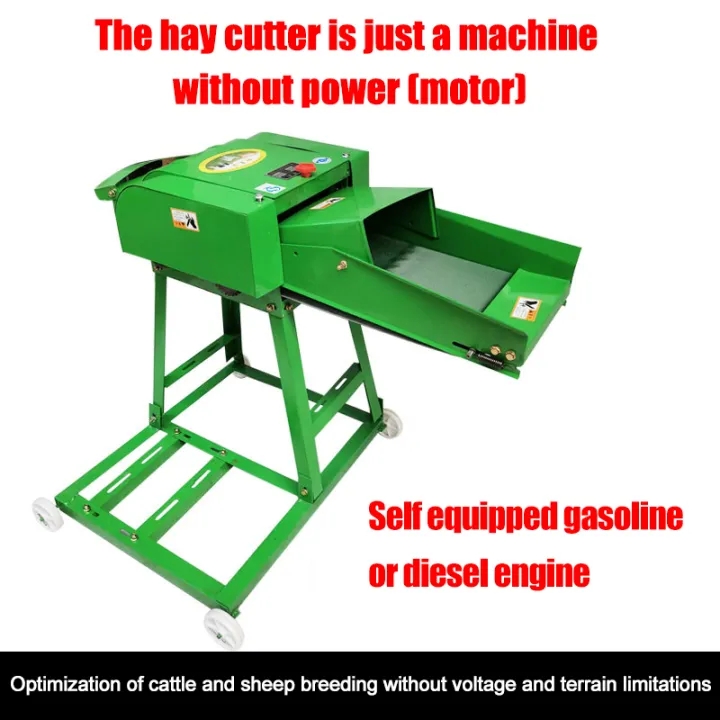 Shredder Forage Chopper Chaff Cutter Heavy Duty Silage Cutter grass ...