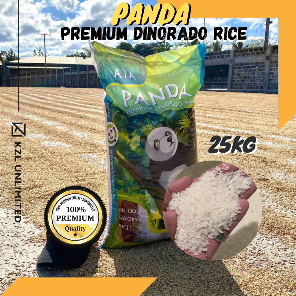 KZLU Panda Premium Dinorado Rice 25kg | Lazada PH