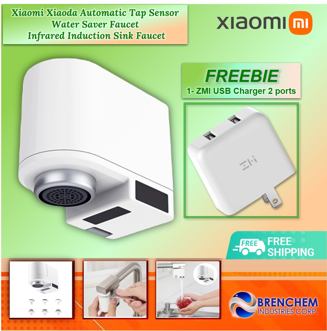 Xiaoda Automatic Water Saver Sensor Tap Smart Faucet Sensor Infrared ...
