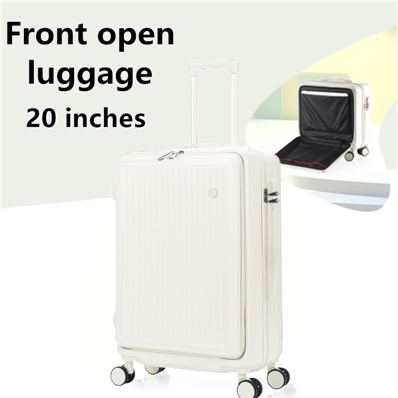 Handcarry front open lightweight luggage 18 20 inch Cabin luggage ...