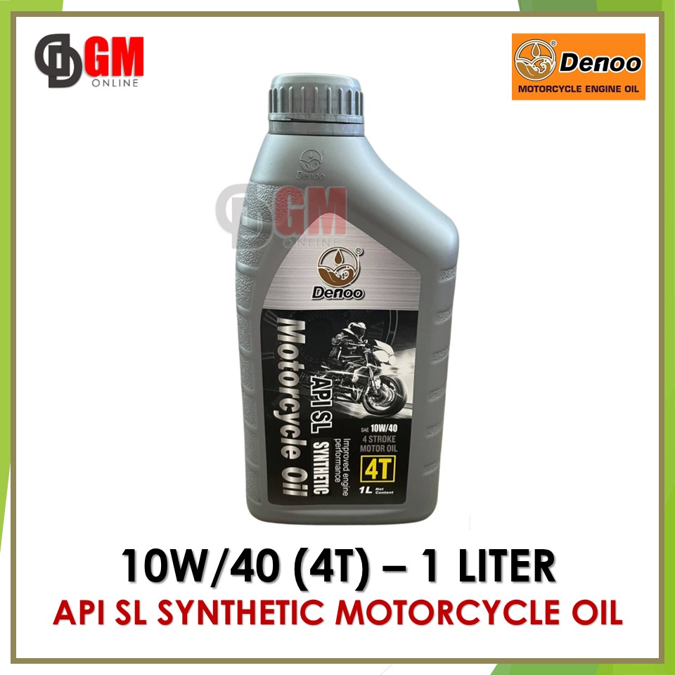 Denoo Synthetic Motorcycle Oil API SL 10W/40 1Liter | Lazada PH