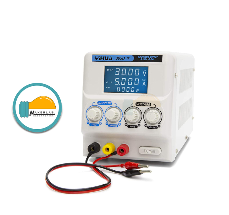 YIHUA 305D-IV Regulated DC Variable Bench Power Supply 0-5A 0-30V Adjustable Low Noise, High ...