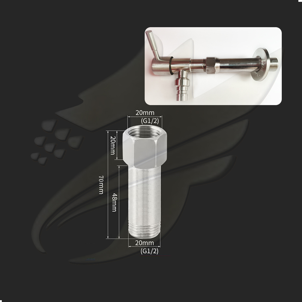 Stainless Steel Faucet Extenders Extension Shower Arm Extender Tube ...