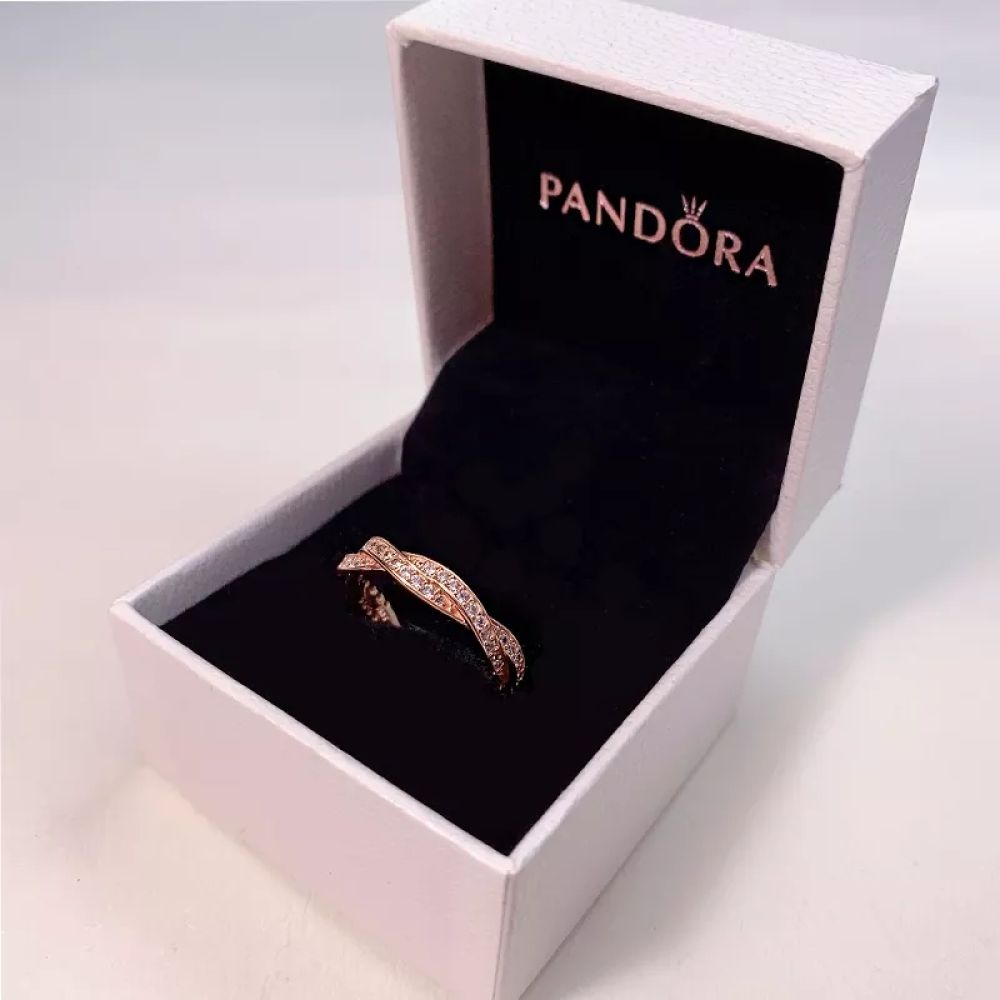 100 authentic Pandora ring แหวนแพนดอร่าสำหรับผู้หญิง วงล้อแห่งโชคชะตา ...