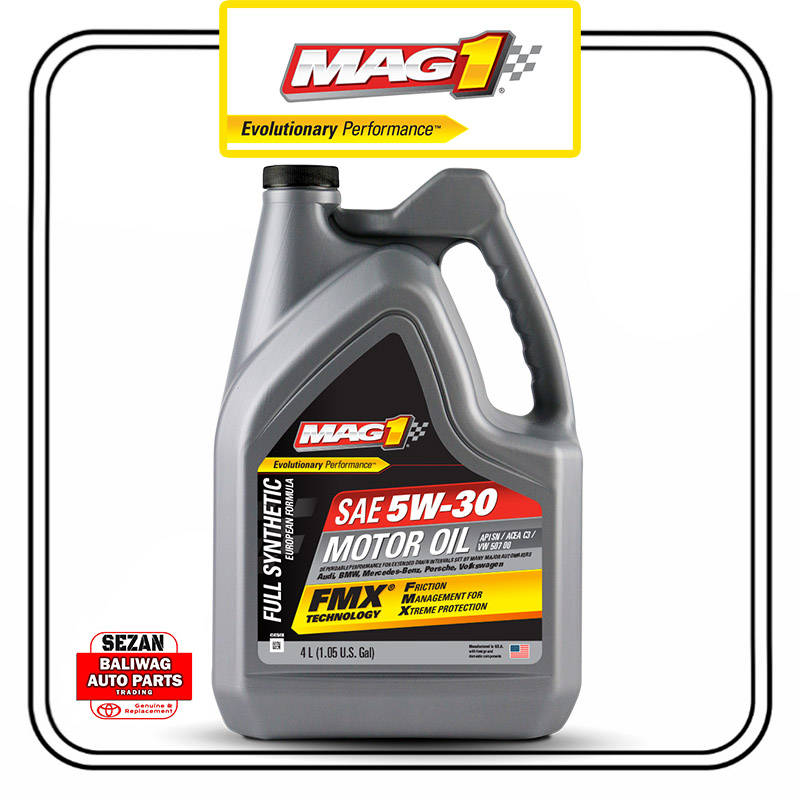 MAG 1 5W-30 FULL SYNTHETIC EUROPEAN C3 MOTOR OIL 4 LITERS FOR GASOLINE ...