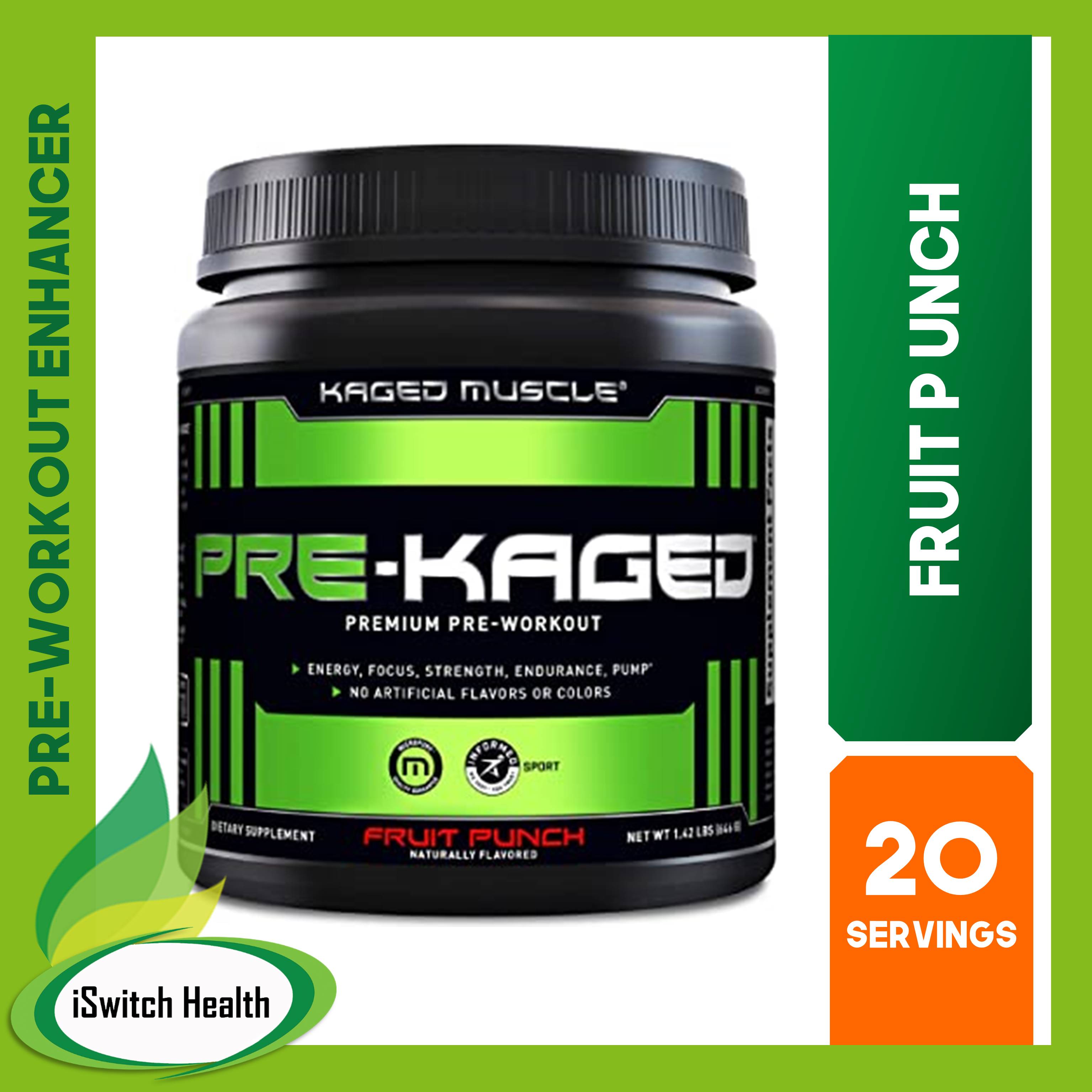 Kaged Muscle Pre-Kaged Pre-Workout Intensifier - 20 servings - Fruit ...