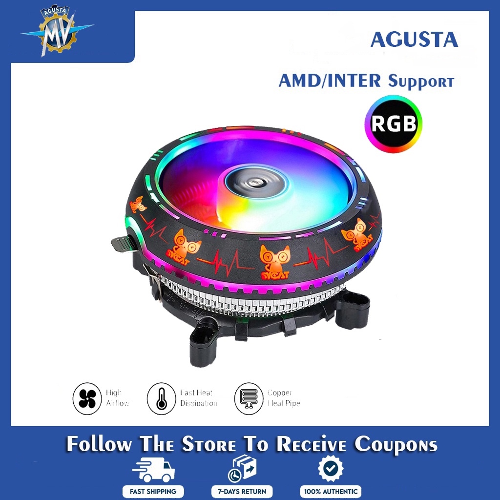 RGB AMD/Intel CPU Cooler Computer Case CPU CPU Radiator CPU Heatsink ...