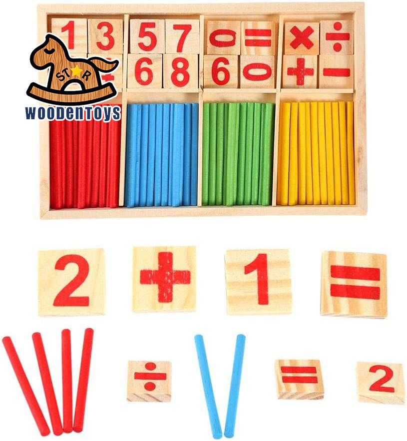 Montessori Baby Math Teaching Aids Multifunctional Math Operation and ...