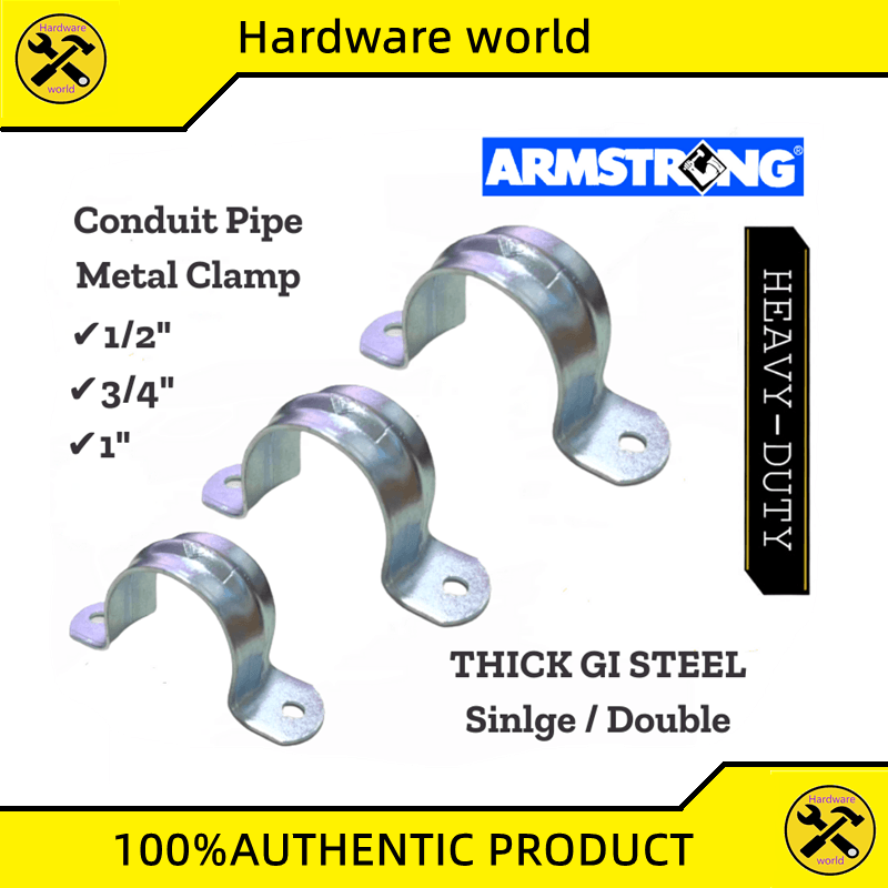 TOKTOOLS Conduit Metal Clamp 1/2" ,3/4" ,1" Heavy Duty Pipe Clamp ...