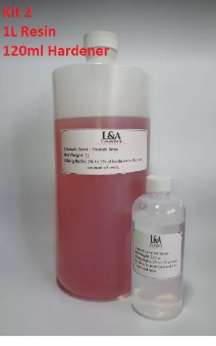 Fiberglass DIY 1Liter Sets - Variation from KIT 1 - KIT 12 (1L RESIN, 120ML HARDENER, 1KG FIBER ...
