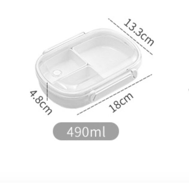 Minimalist White Airtight Food Container Tupperware Microwave Lunch Box ...