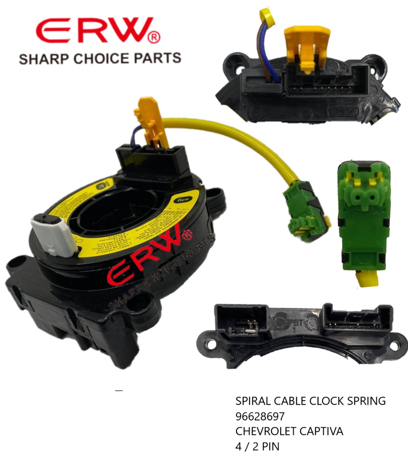 SPIRAL CABLE CLOCK SPRING ( 96628697 ) CHEVROLET CAPTIVA '06-'11 4/2 ...