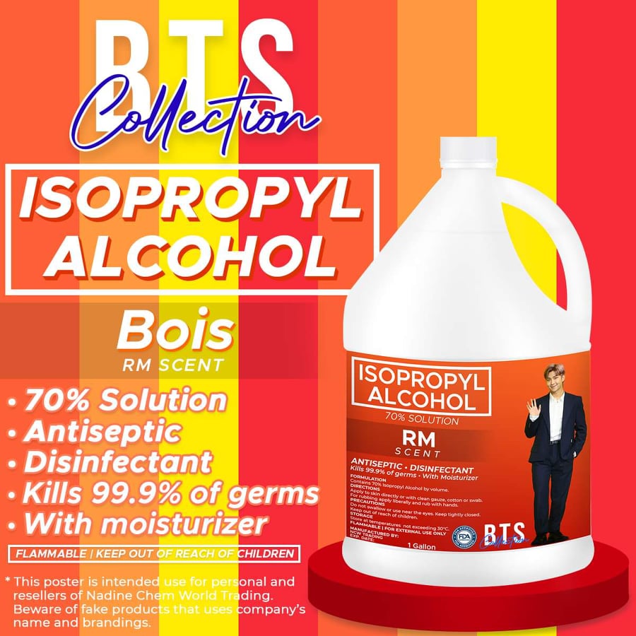 70% Isopropyl Alcohol BTS Collection BOIS RM Scent | Lazada PH