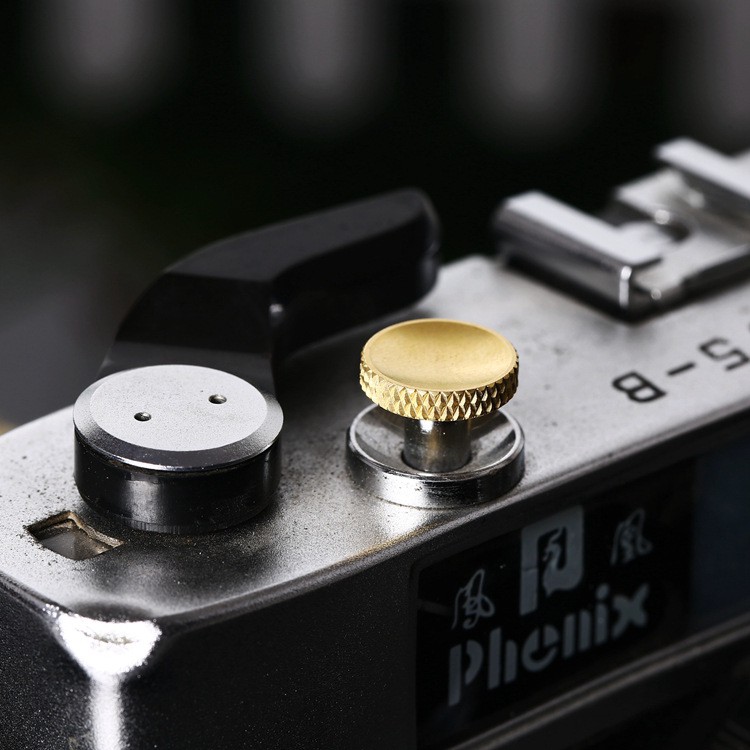 Backpacker Universal Threaded Copper Shutter Release Button for Fujifilm X10 X20 XPRO1 XE1 XT20 ...