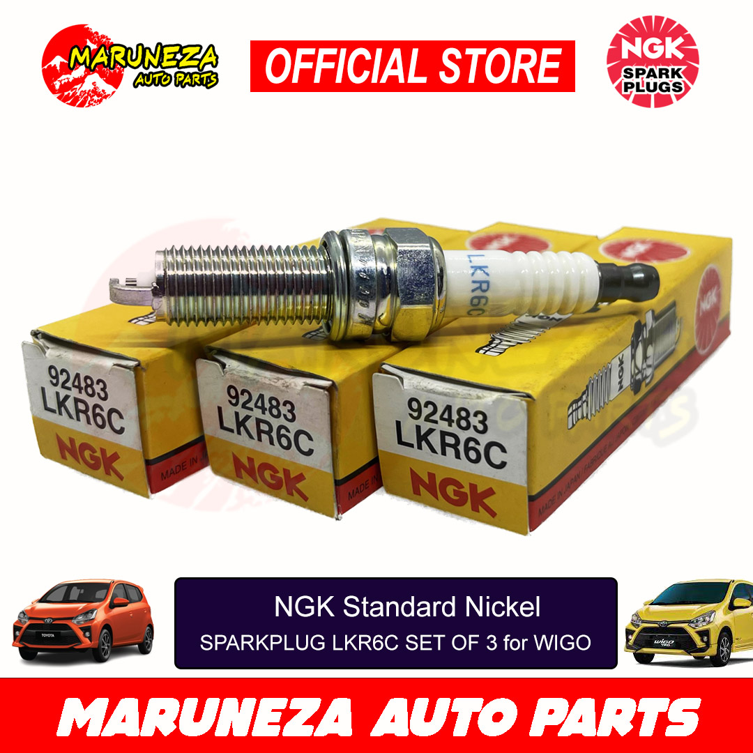 NGK Sparkplug LKR6C/LKR6AGP Toyota Wigo 3PCS/SET | Lazada PH