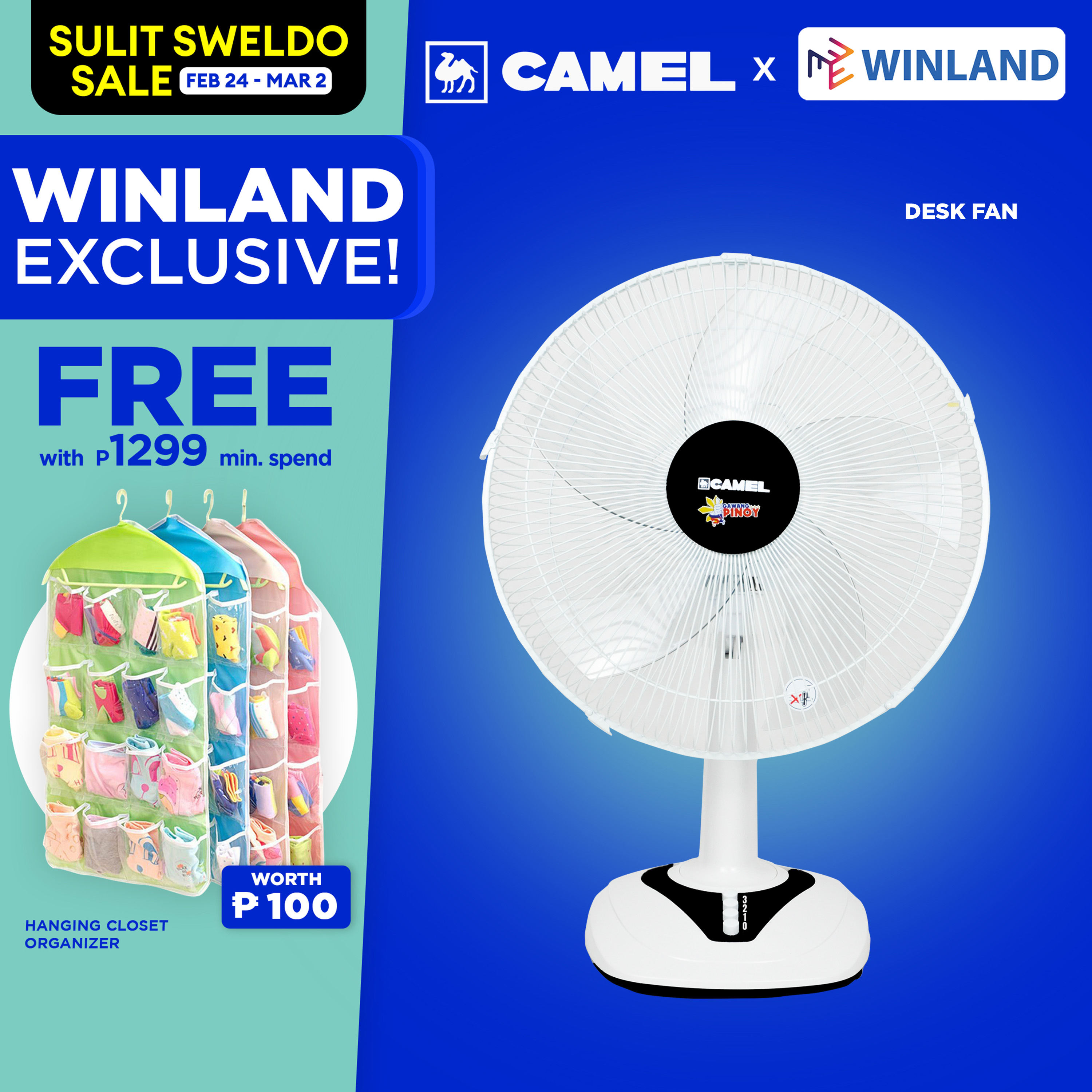 CAMEL by Winland Amihan Desk Fan Ground Fan Deskfan Electricfan ...