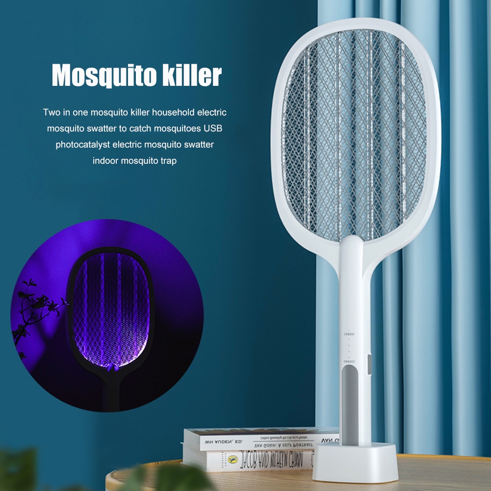 .m#3000V Electric Mosquito Killer UV Light Fly Swatter Mosquito Trapper ...