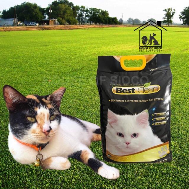 Best Clean Bentonite Activated Carbon Cat Litter 10L | Lazada PH