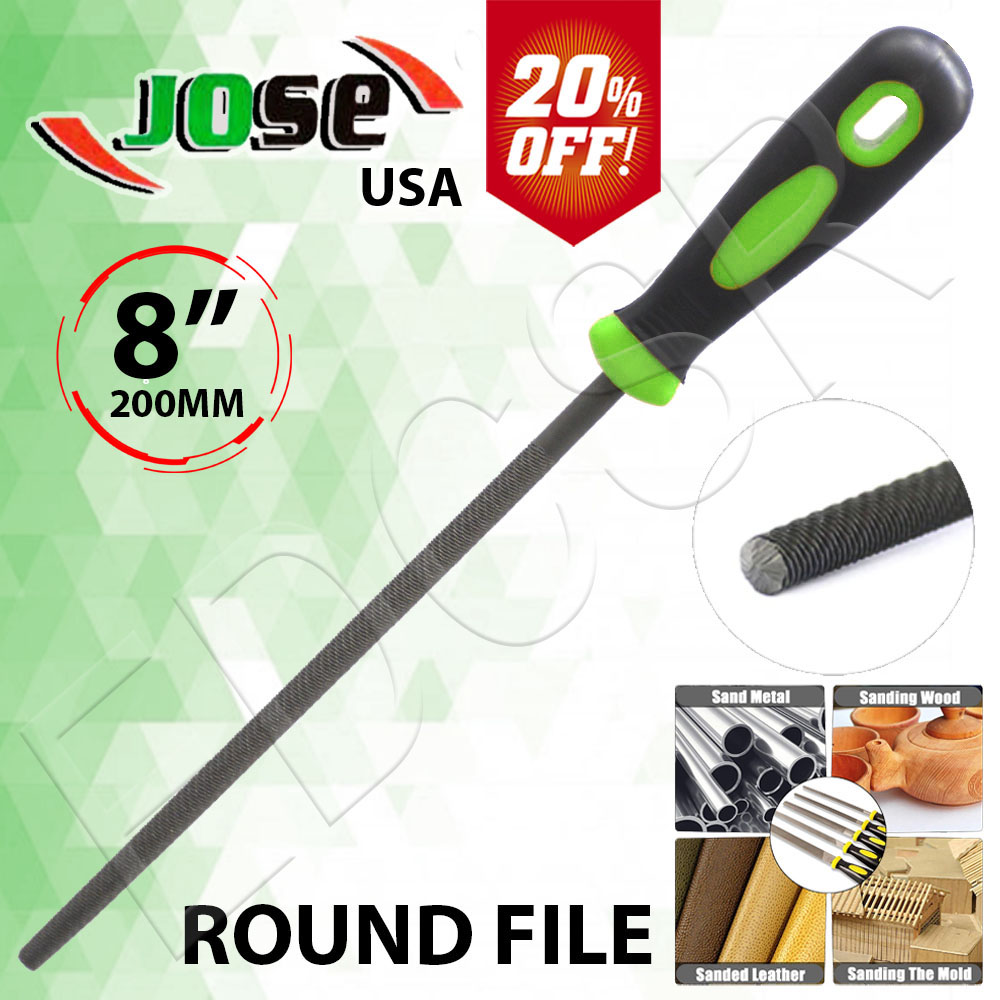 1pc 200mm Wood File Steel File Metal Files Woodworking Tools - Round ...