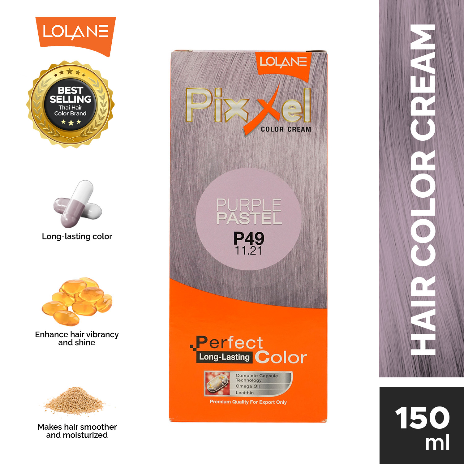 Lolane Pixxel Color Cream Purple Pastel P49 150ml | Lazada PH