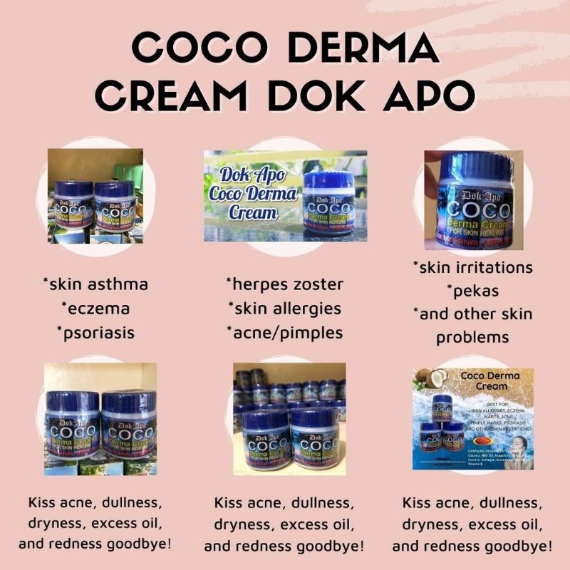 ☃ COCO DERMA CREAM ORIGINAL DOK APO FOR BABIES AND ADULTS ECZEMA ...