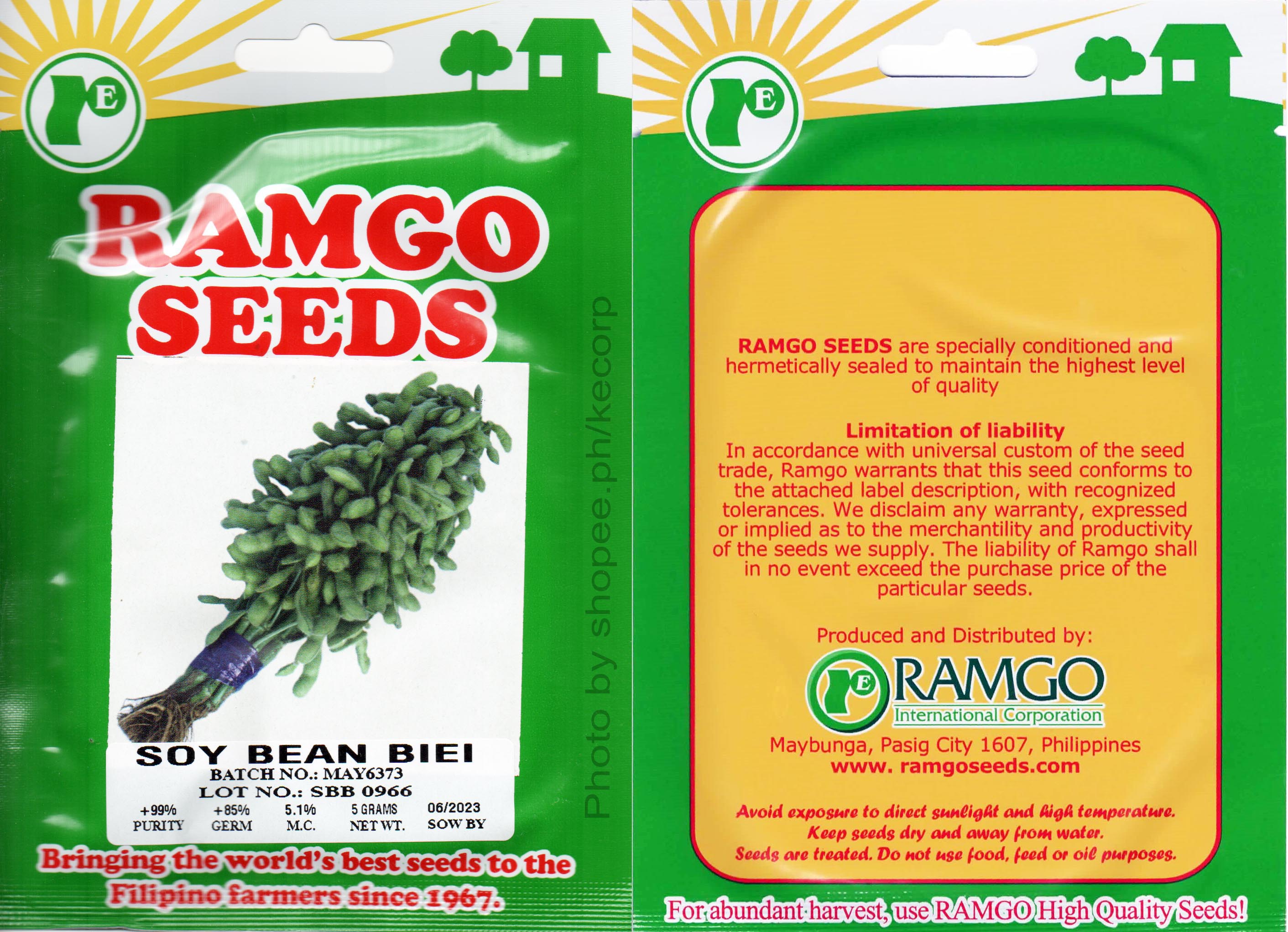 Ramgo Seeds Soy Bean | Lazada PH
