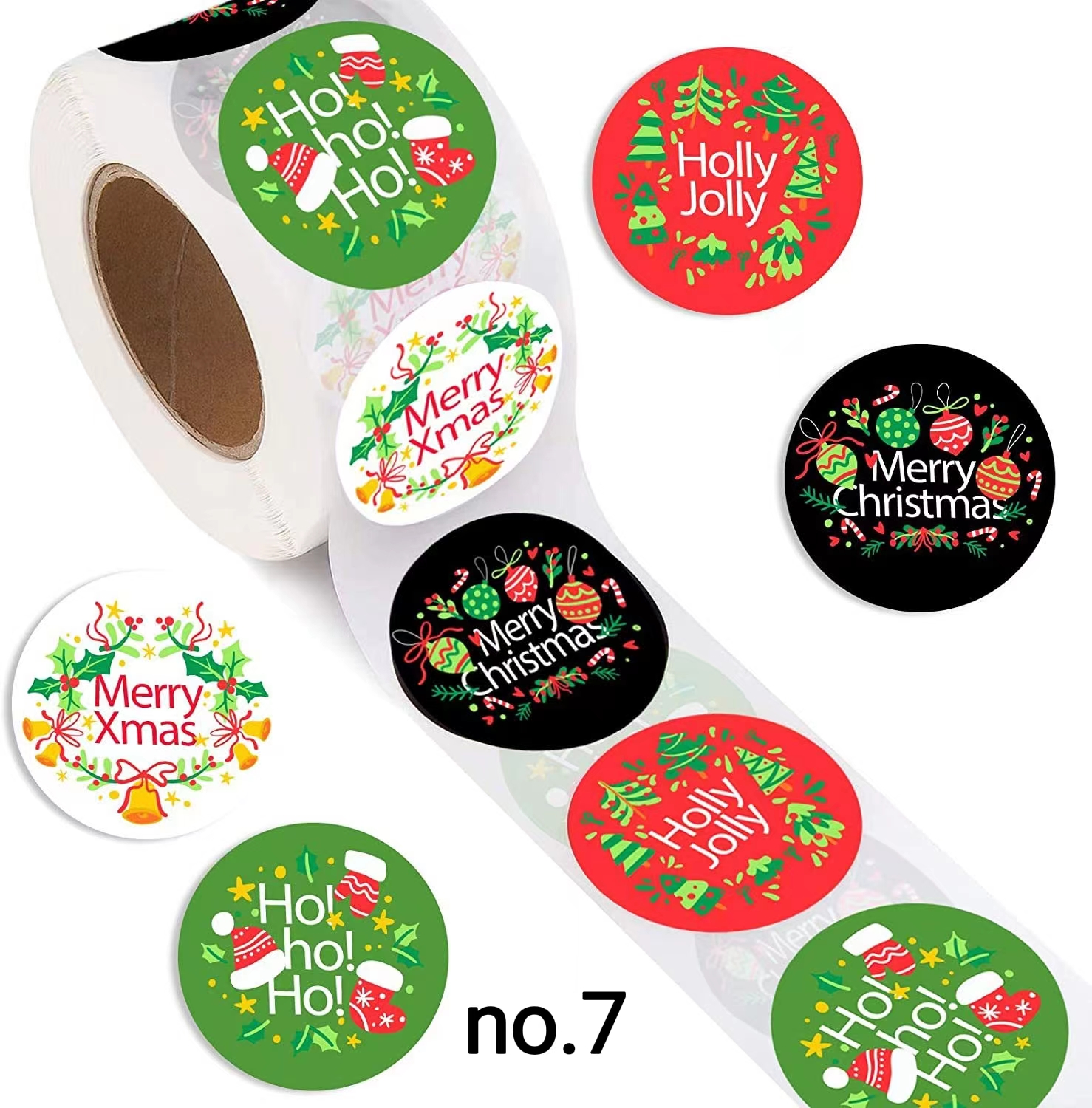 500pcs Merry Christmas Stickers Christmas Theme Seal Labels Stickers ...