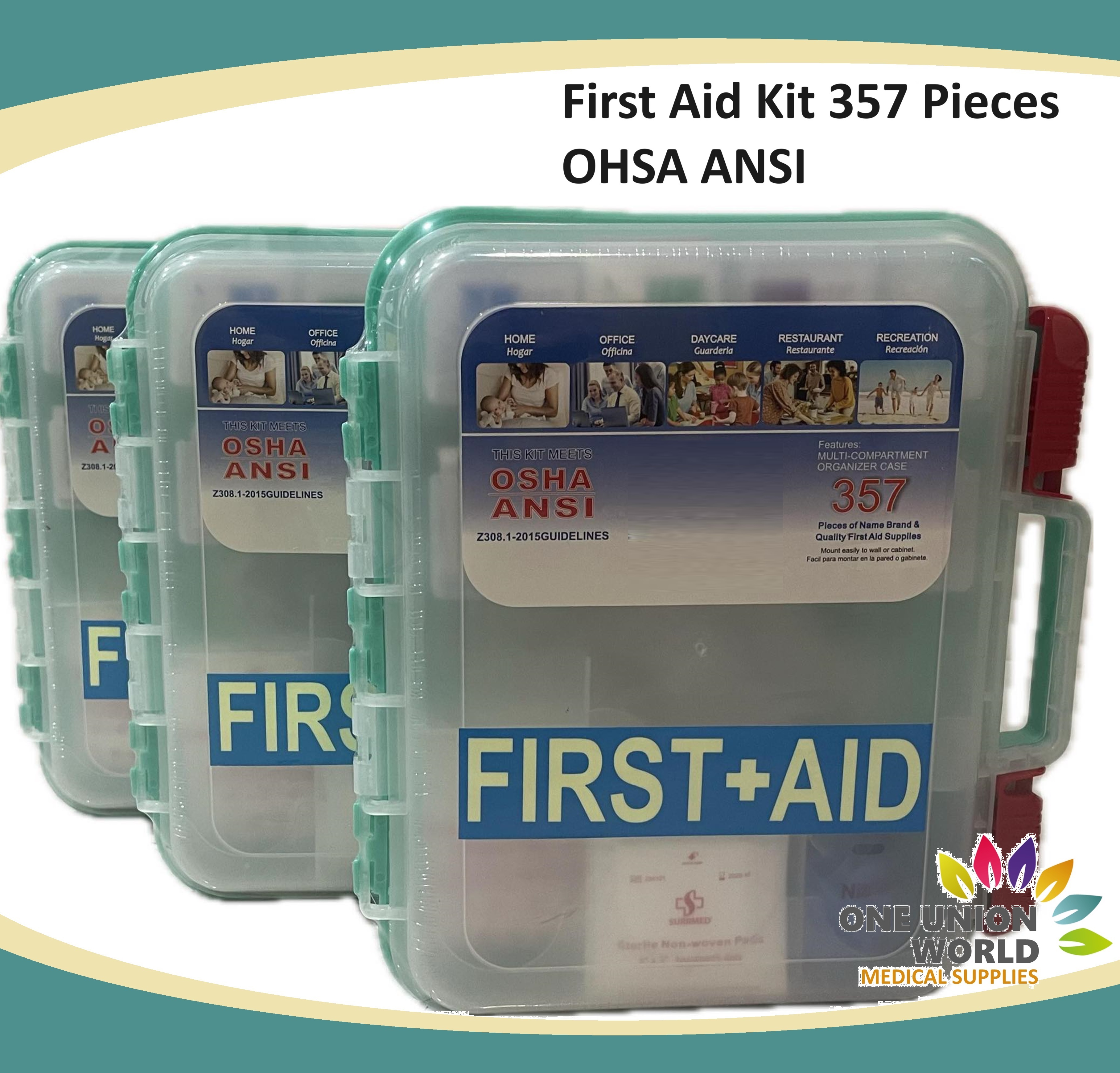 First Aid Kit 357 Pieces OSHA ANSI Certified | Lazada PH