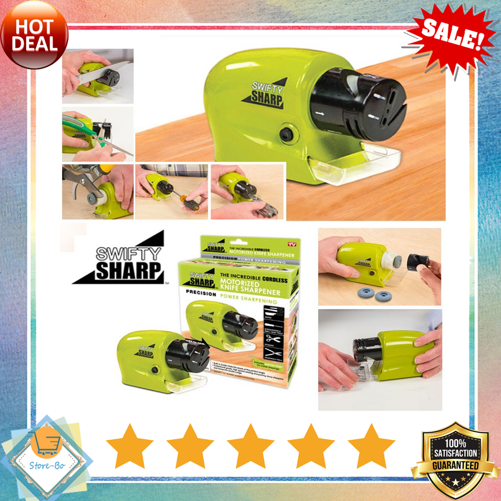 SWIFTY SHARP THE INCREDIBLE CORDLESS MOTORIZED KNIFE SHARPENER | Lazada PH