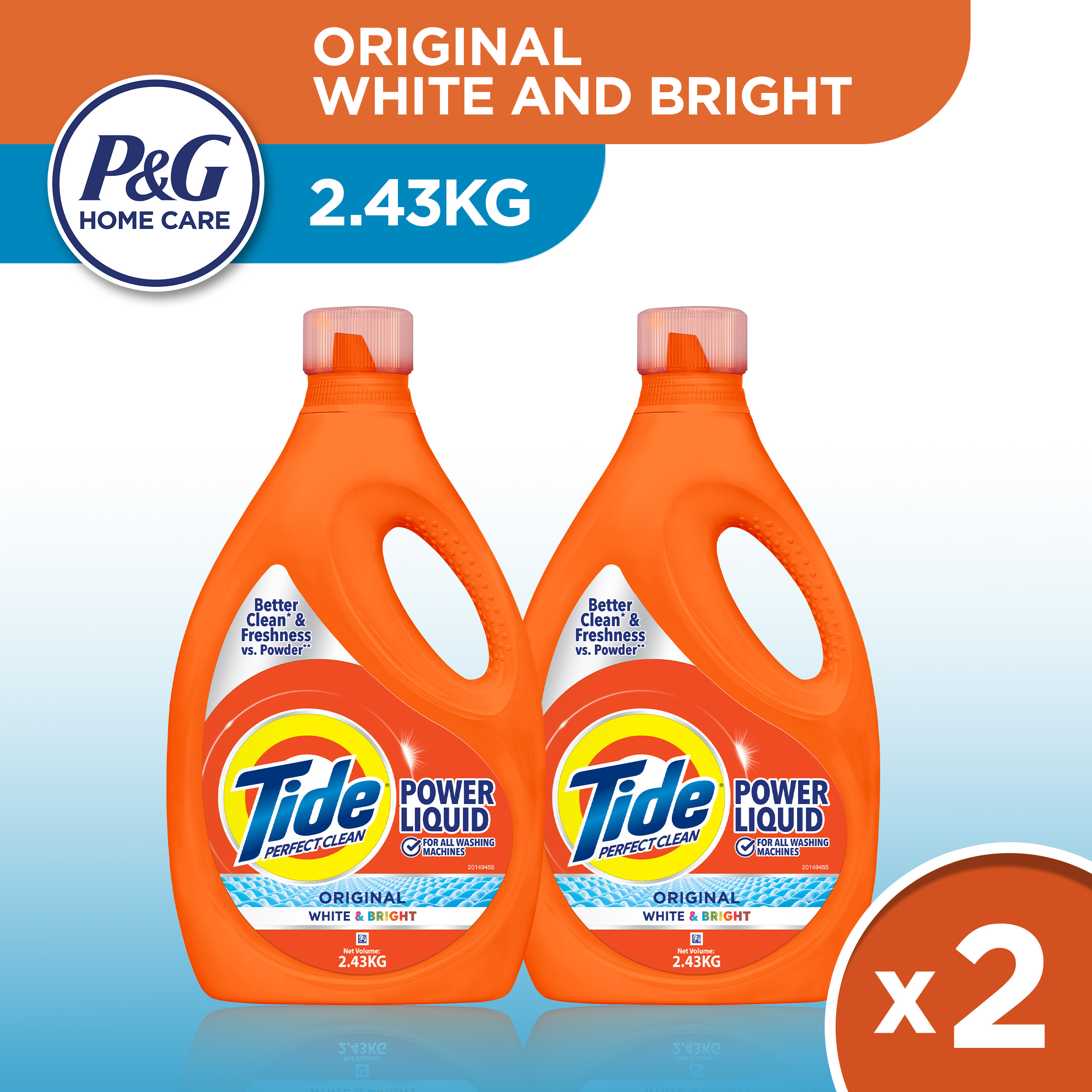[Bundle of 2] Tide Liquid Detergent Original White & Bright Garden ...