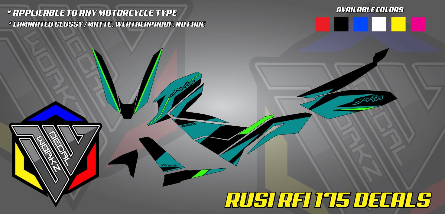 RUSI RFI 175 FULL BODY DECALS | Lazada PH