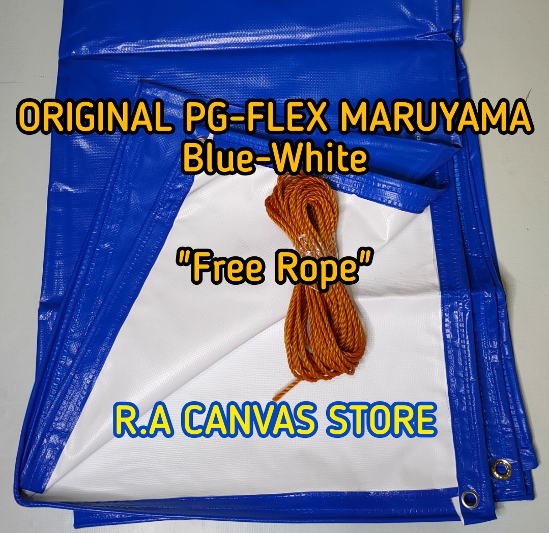 10ft x 12ft MARUYAMA PG FLEX S400 PVC WaterProof & HeatProof Tarpaulin ...