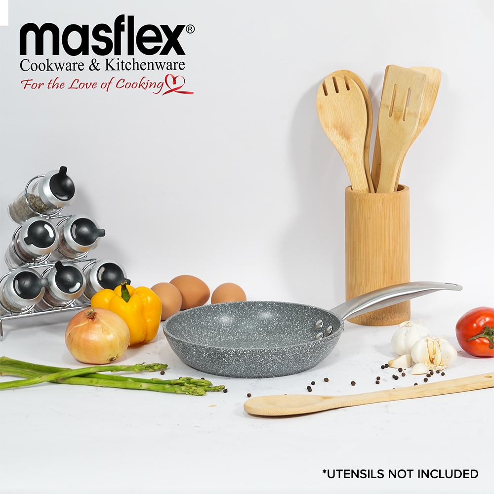 Masflex Aluminum Non-Stick Stone Frypan (Induction Ready - Suitable for ...