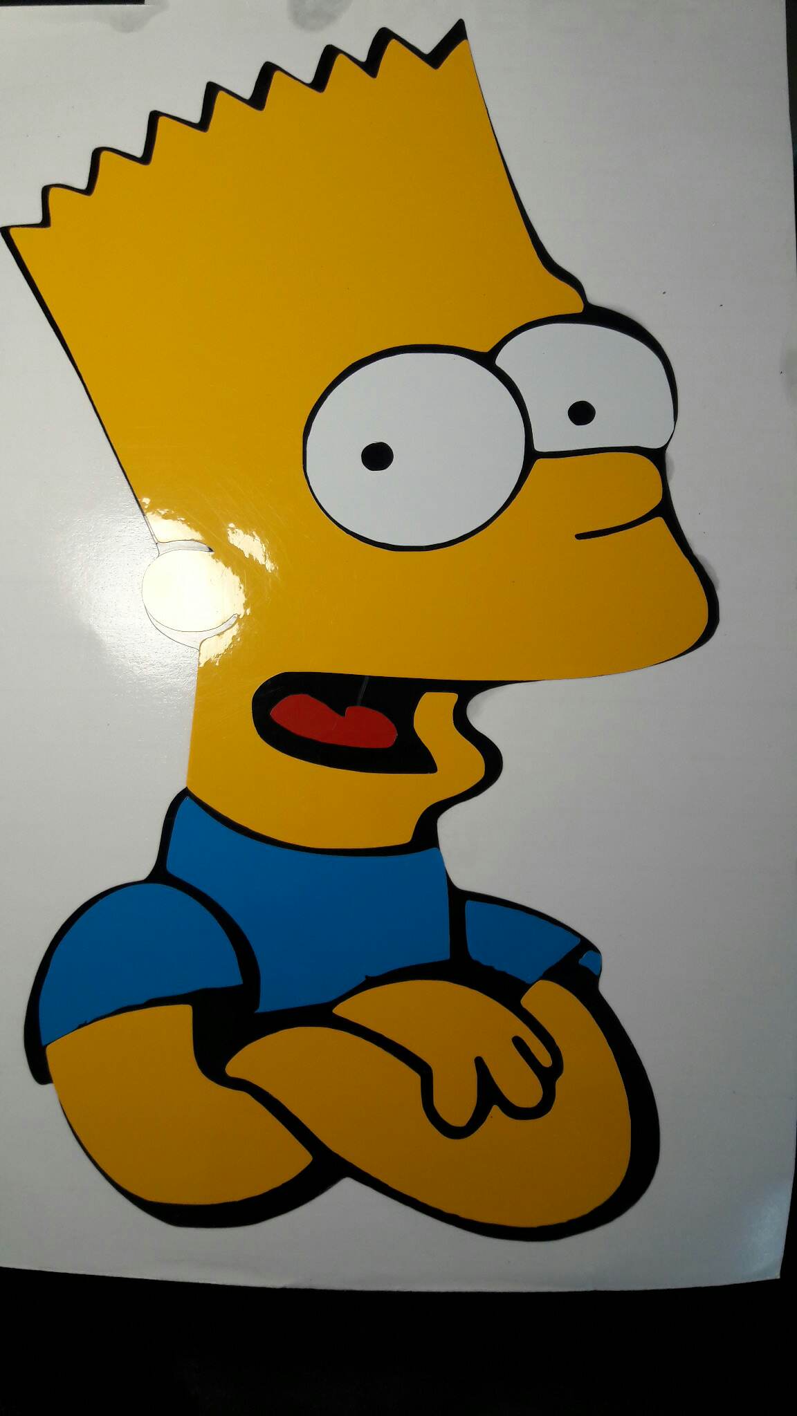 Bart Simpson happy decal sticker for laptops, cars and motorcycles ...