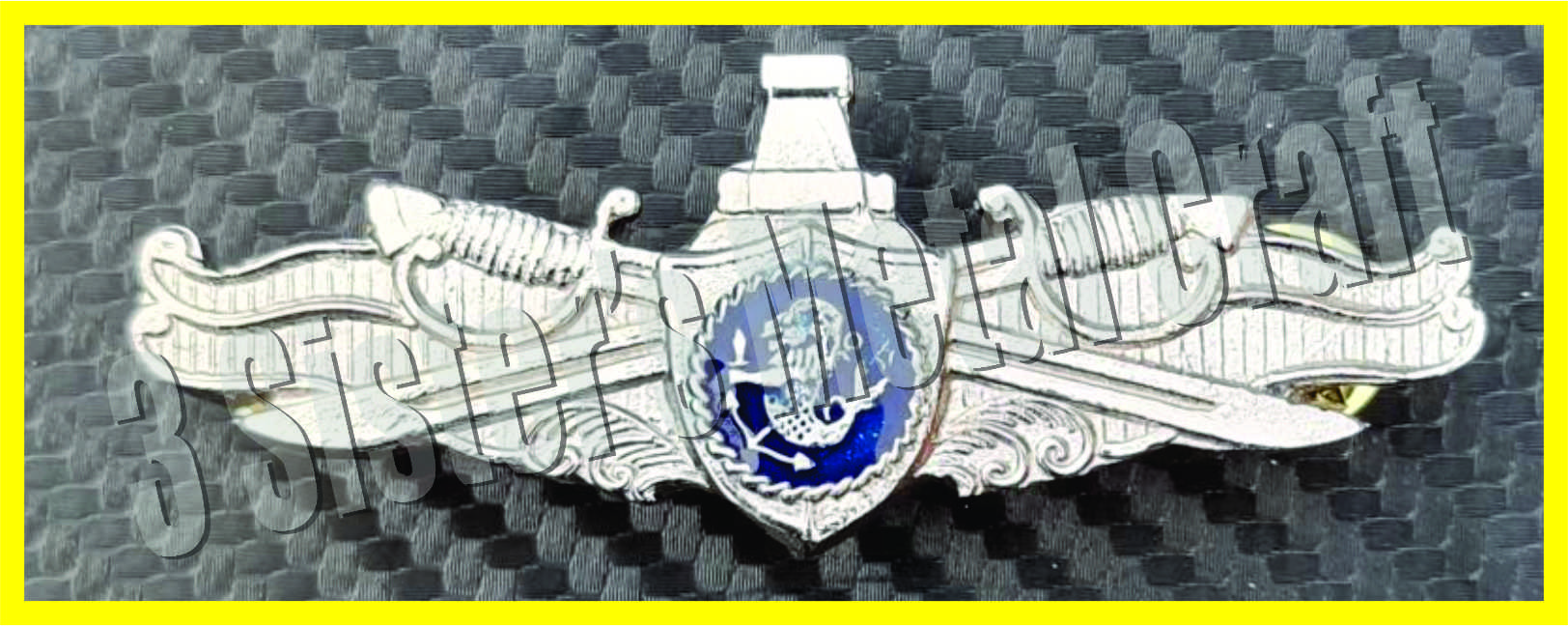 Philippine Navy Surface Warfare Badge, Gold/Silver plated, brass ...