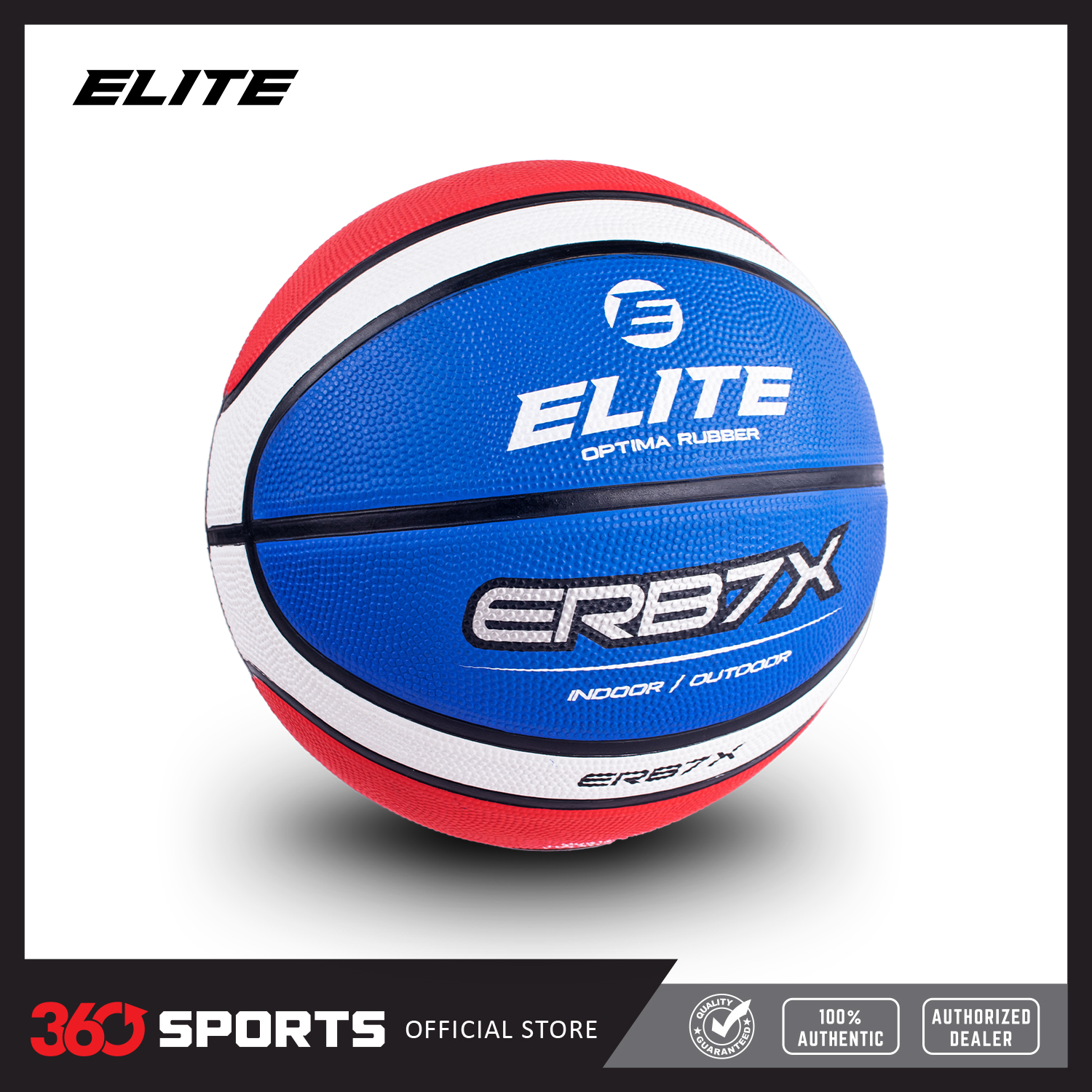 Elite ERB7X Optima High-grade Rubber Basketball Ball Official Size 7 ...