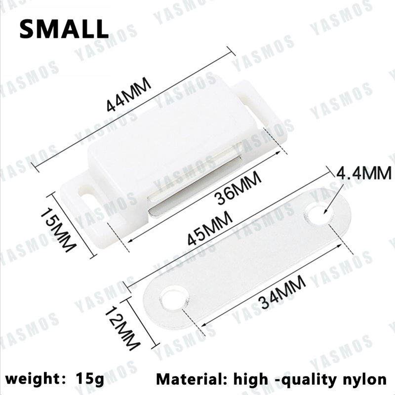 1Set Magnetic Door Lock Cabinet Drawer Hidden Automatic Door Closer ...