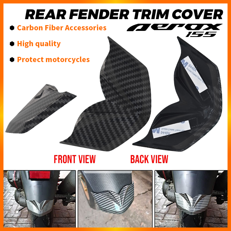 E&M Aerox V1 Rear Fender Garnish Carbon Cover For Yamaha AEROX 155 ...